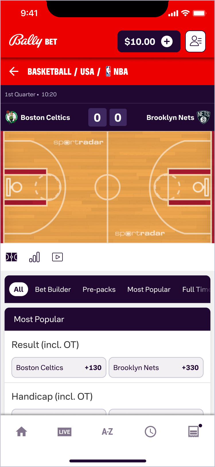 Bally Bet Sportsbook – Pre-game & Live Online Sports Betting